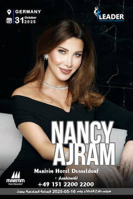 NANCY AJRAM Fr. 31.10.2025 um 20:00 Uhr Tickets, Maritim Hotel ...